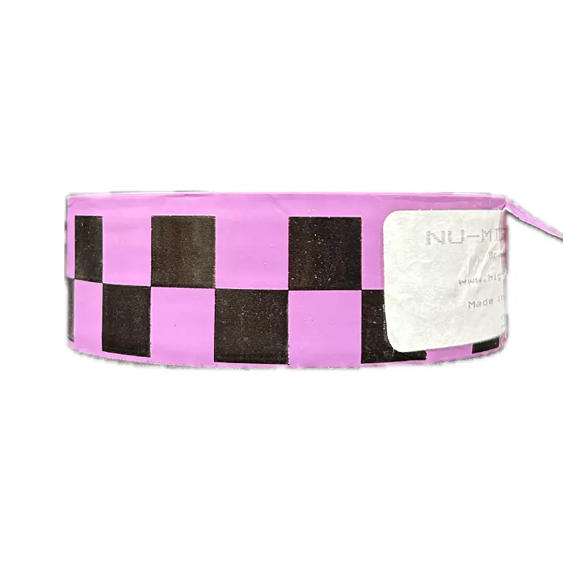225FLG95LV (Roll) - Numbered Flag Ribbon Perf 19" lavender w/black ...